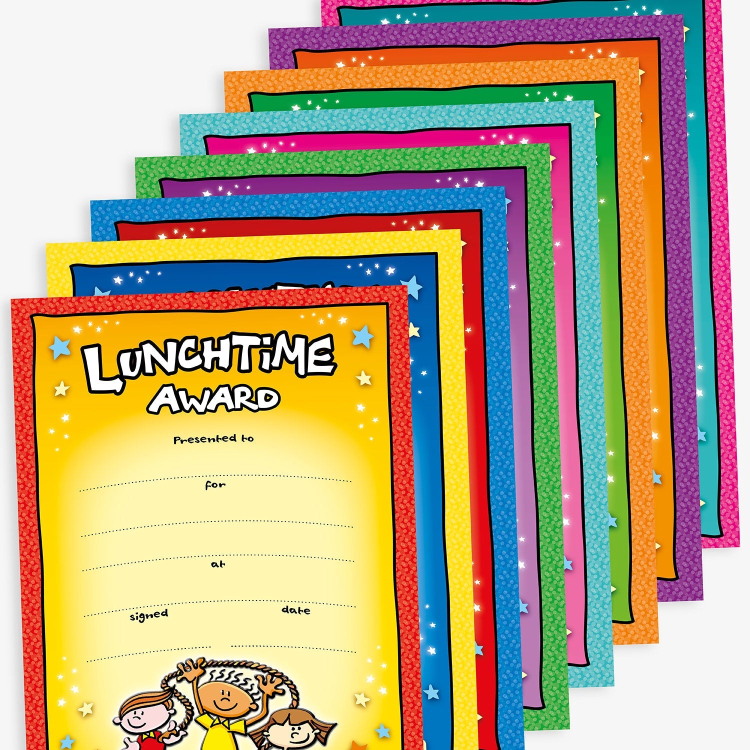Lunchtime Award Certificates | Megamix | A5 | Rewards