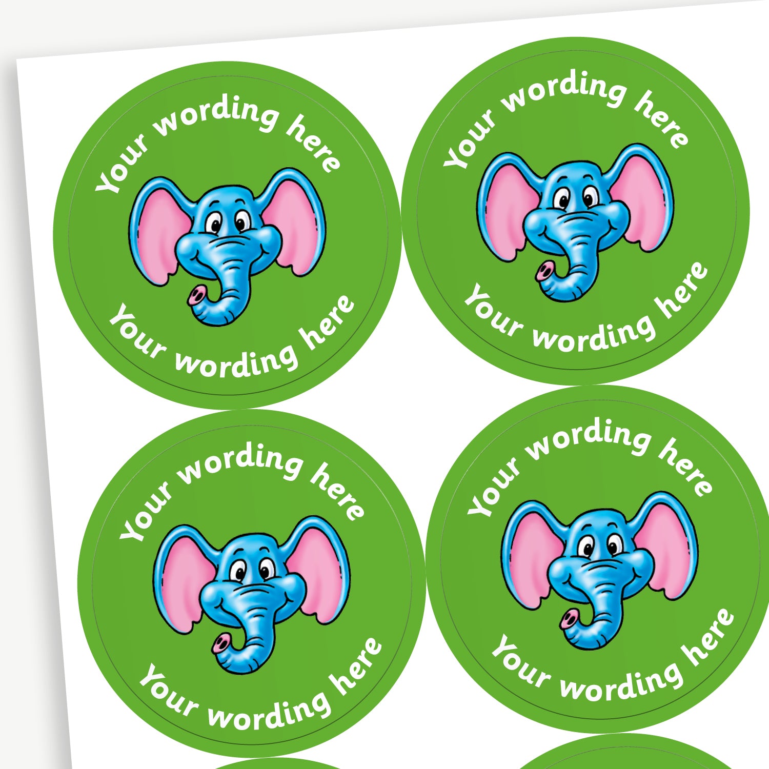 Personalised Elephant Stickers | x 35 | 37mm | Rewards