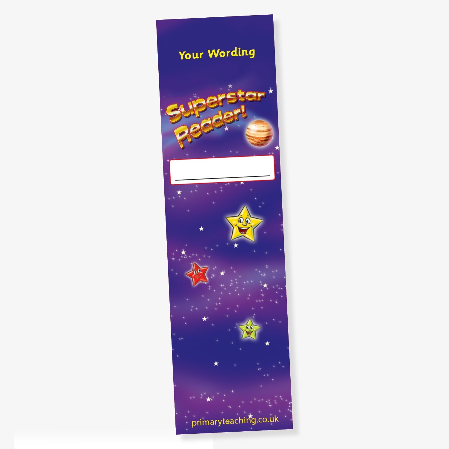 Personalised Superstar Bookmark | 59 x 210mm | Pupil Reward