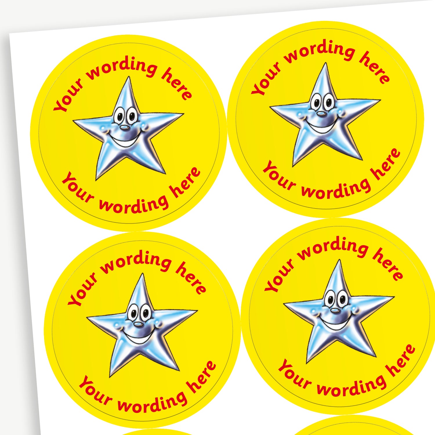 Personalised Star Stickers | Colour Choice | 35 Stickers