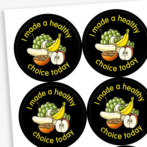 I Made a Healthy Choice Stickers | 35 Stickers | 37mm