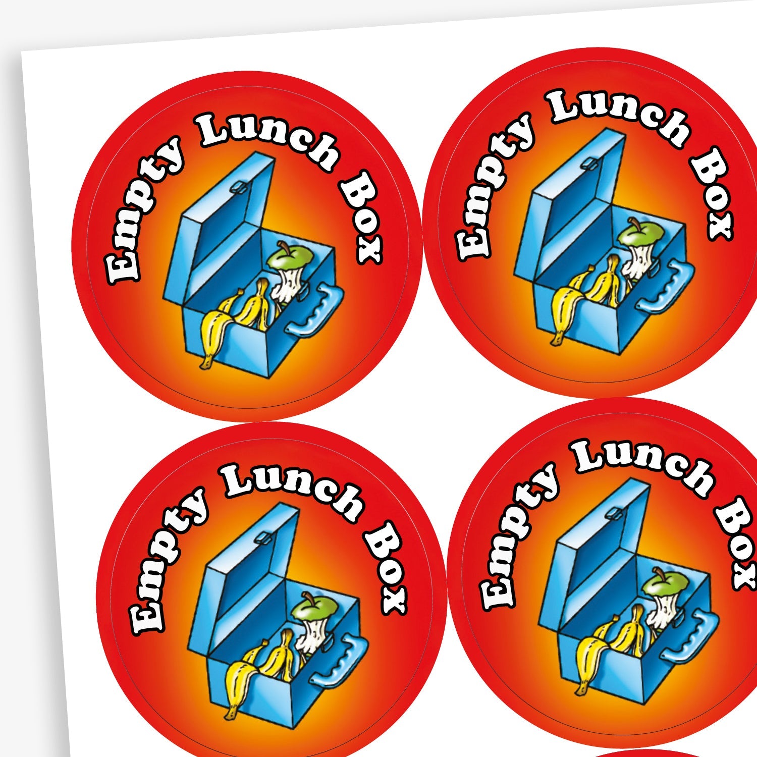 Empty Lunchbox Stickers | 37mm | x 35 | Pupil Reward