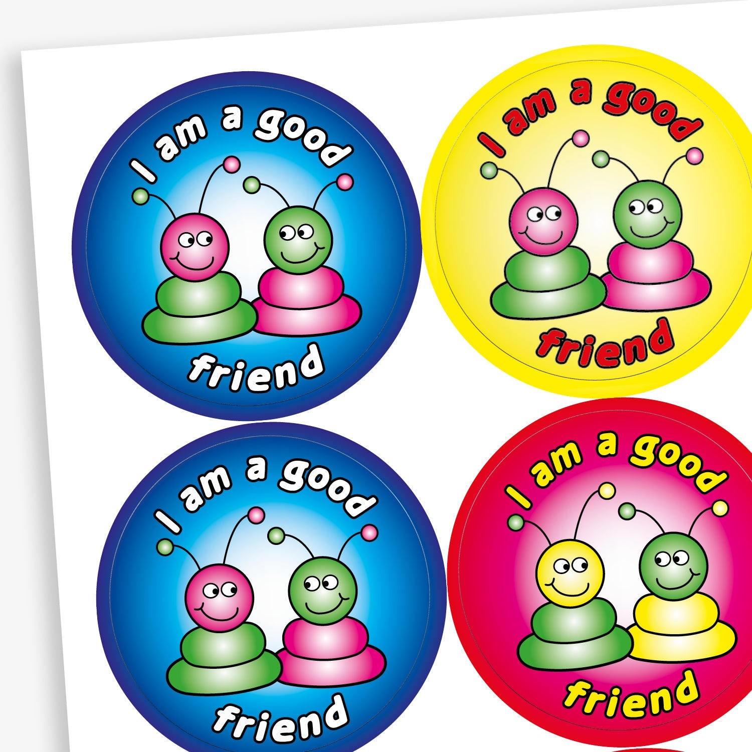 I'm a good friend Stickers | Alien Design | 37mm | x 35