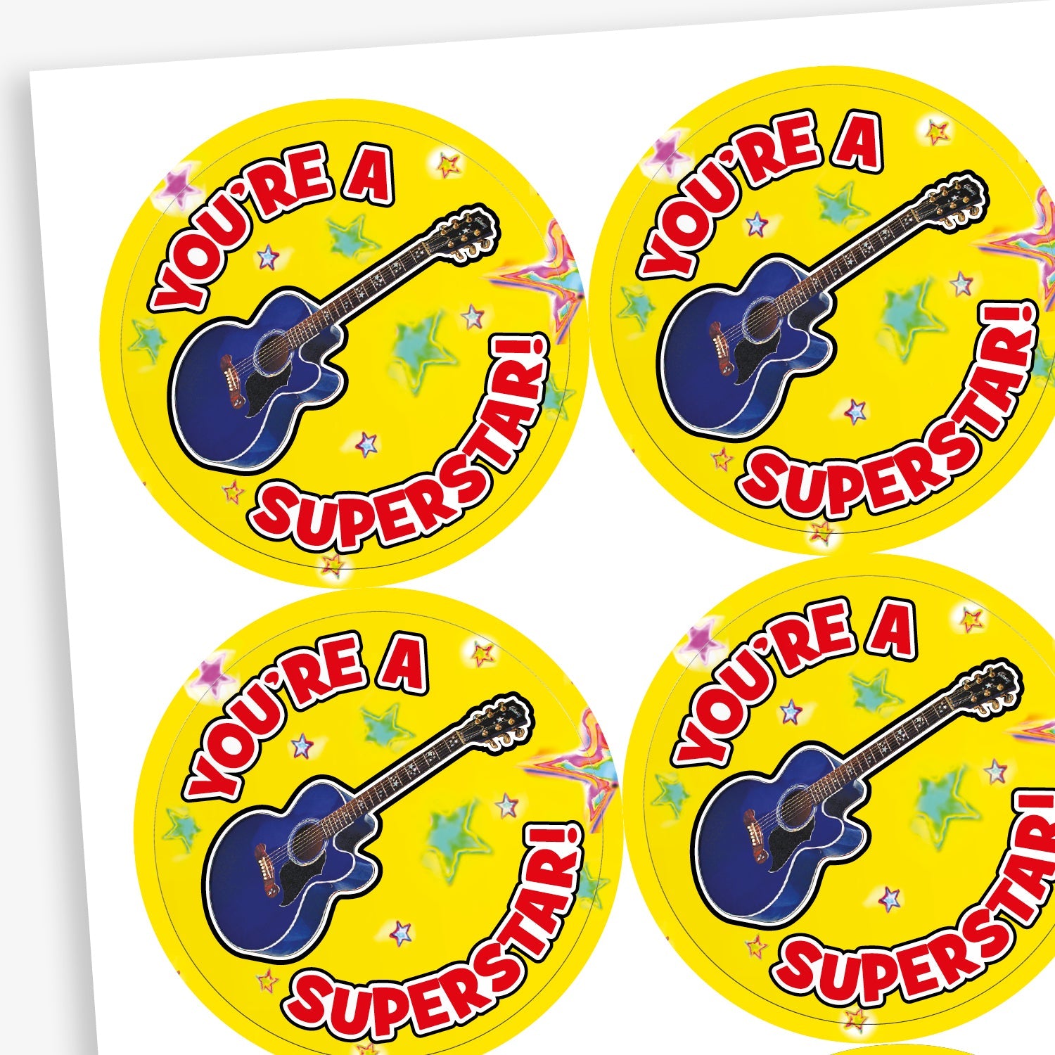 You're A Superstar Stickers | 35 Stickers | 37mm | Reward