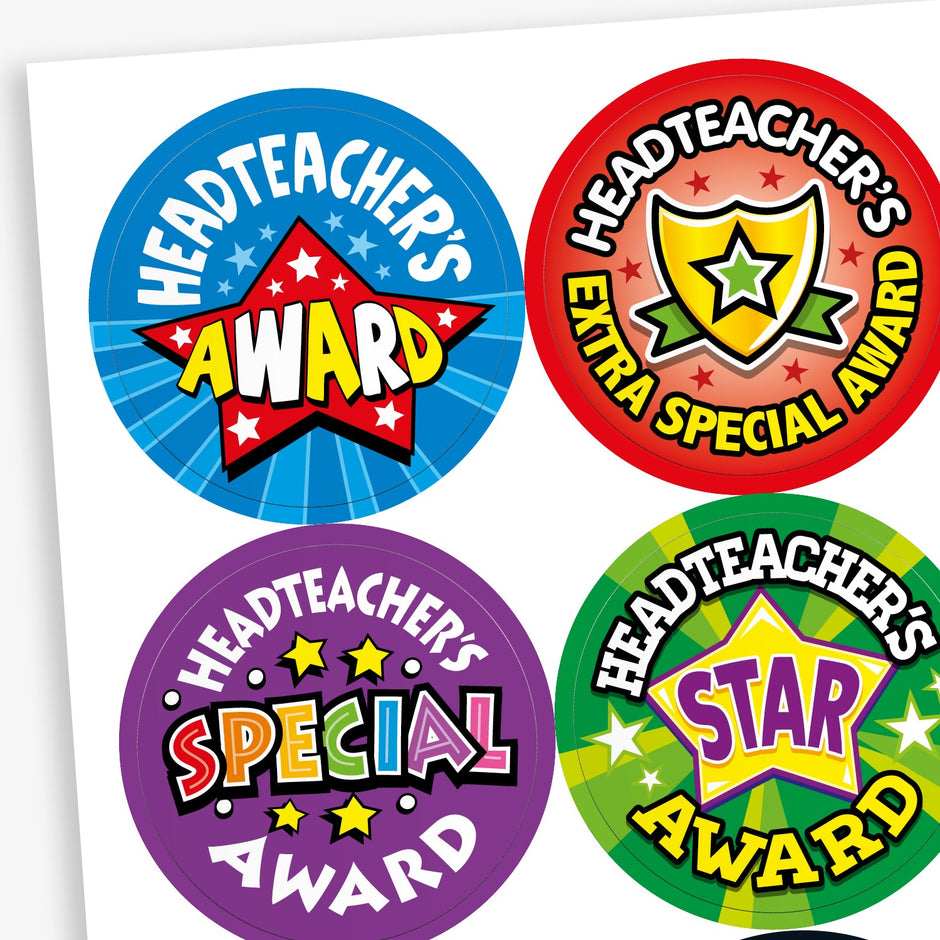 Head Teacher's Award Stickers | Holographic & More