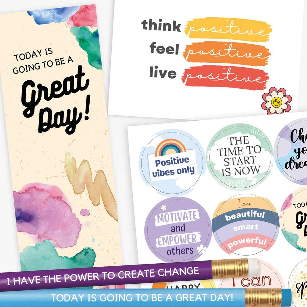 Positive Affirmation Bundle | Pencils, Stickers and more...