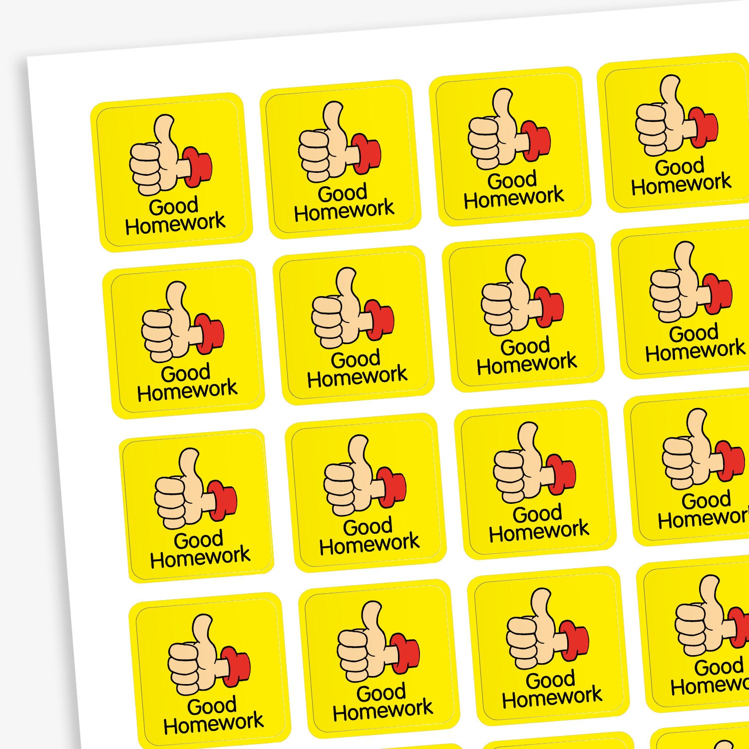 Good Homework Stickers | Thumbs Up | x140 | Home Learning