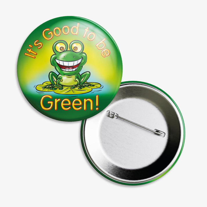 'Good to be Green' Button Badges | 38mm | Pack of 10