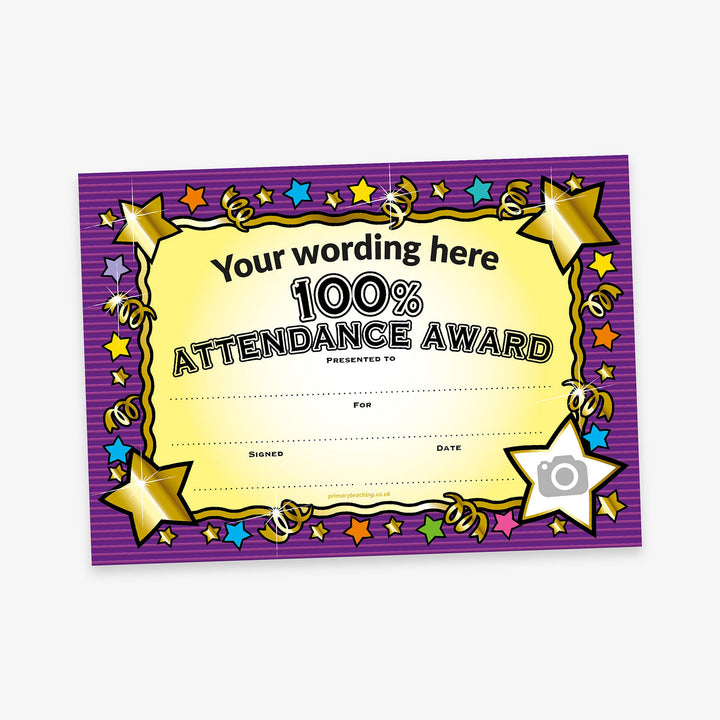 Pupils Attendance Rewards | 100% Attendance Awards