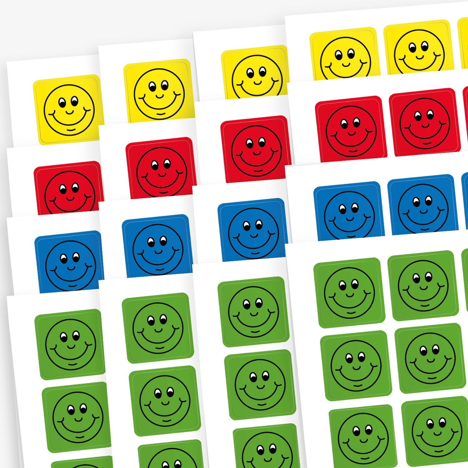 Smiley Face Stickers | Value Pack | 4480 Stickers | 16mm