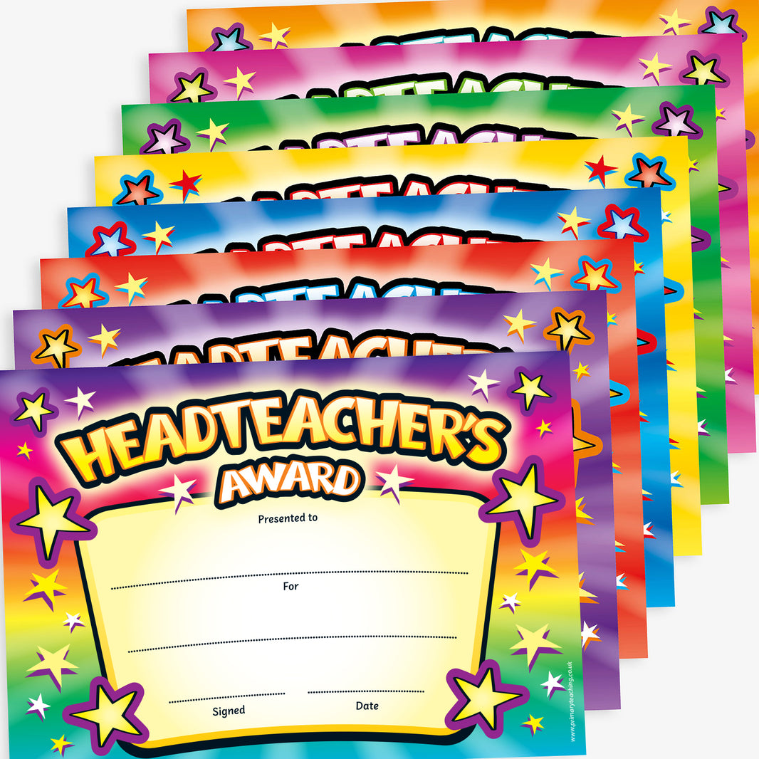 Head Teacher Certificates | Pupil Rewards | Schools