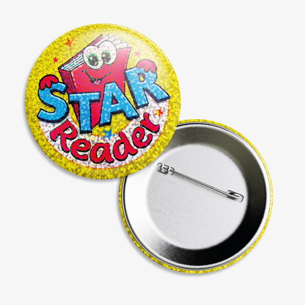 Holographic Star Reader Badges | 38mm | Pack of 10