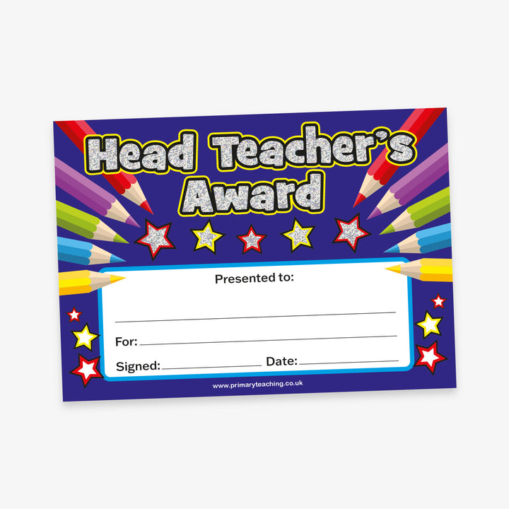Head Teacher Certificates | Pupil Rewards | Schools
