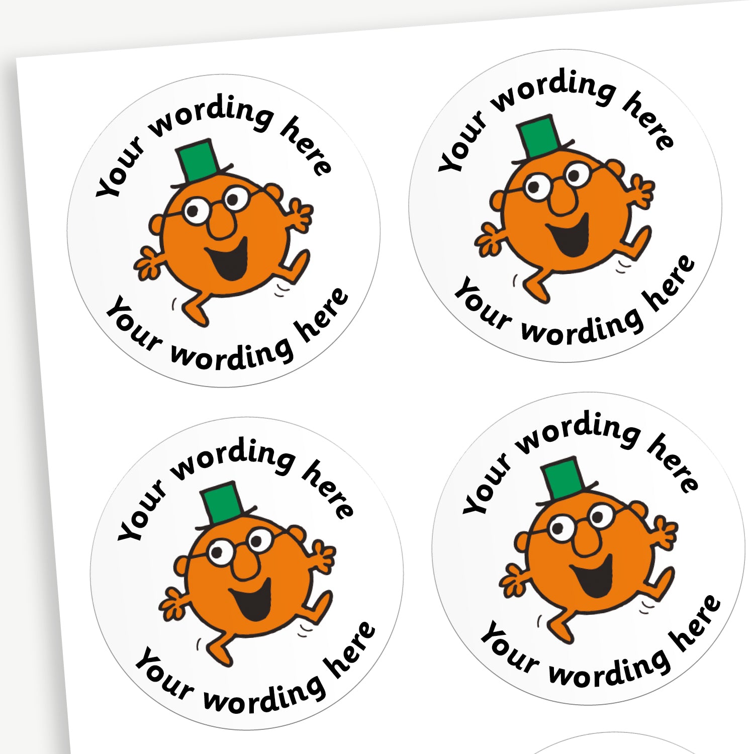 Personalised Mr Clever Stickers | x 35 | 37mm | Rewards
