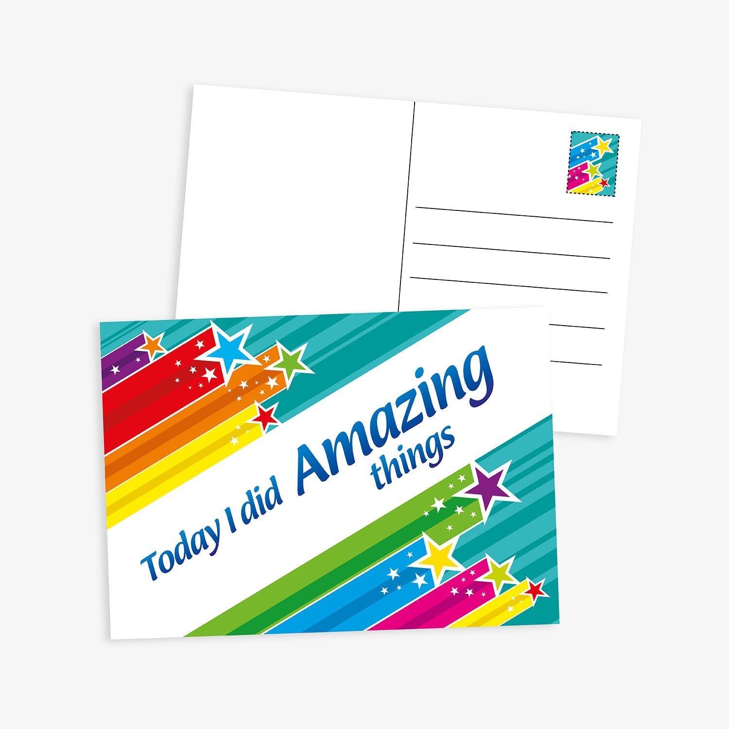 Today I Did Amazing Things Postcards | Notes Home | A6