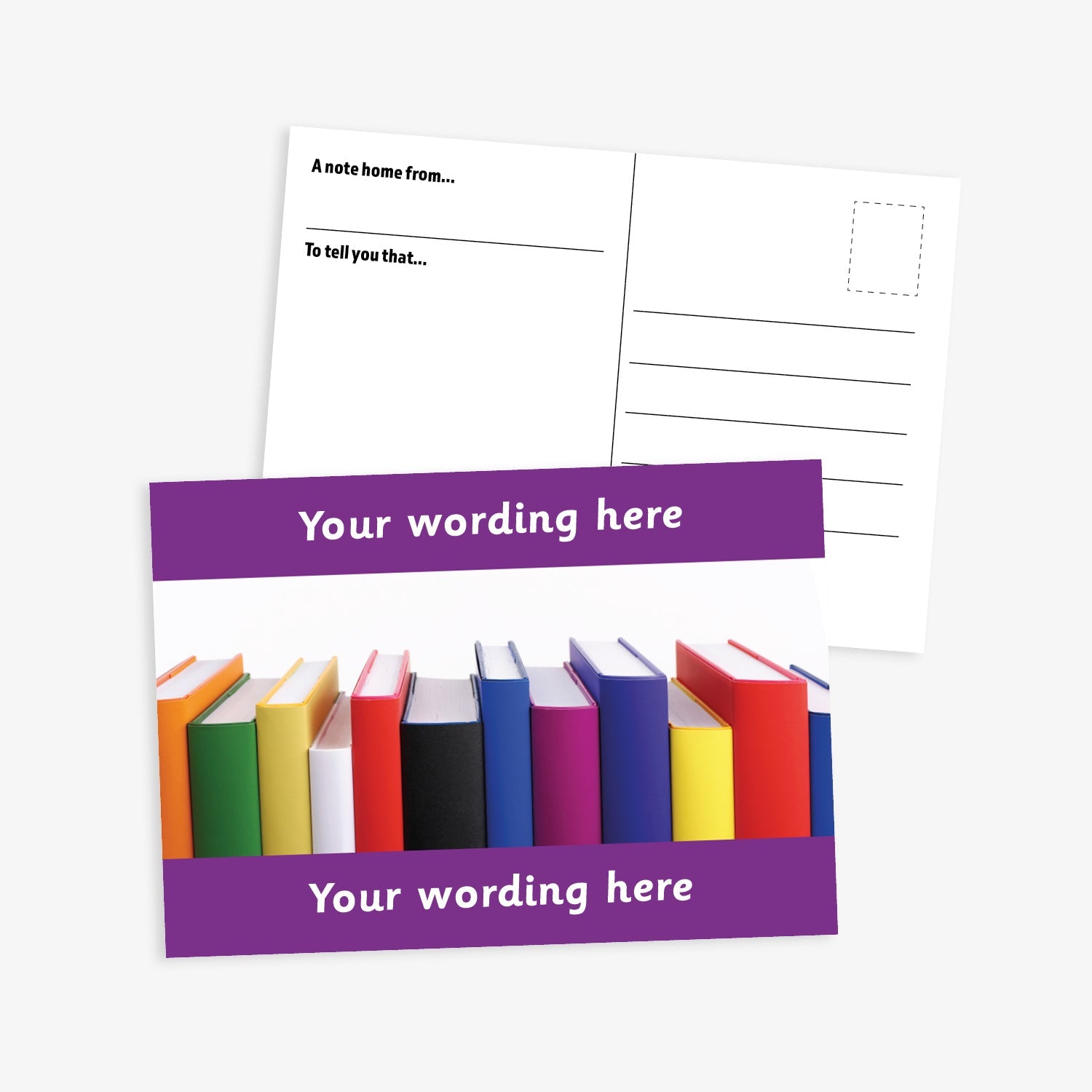 Personalised Books Postcards | Blue | A6 | Reading Reward