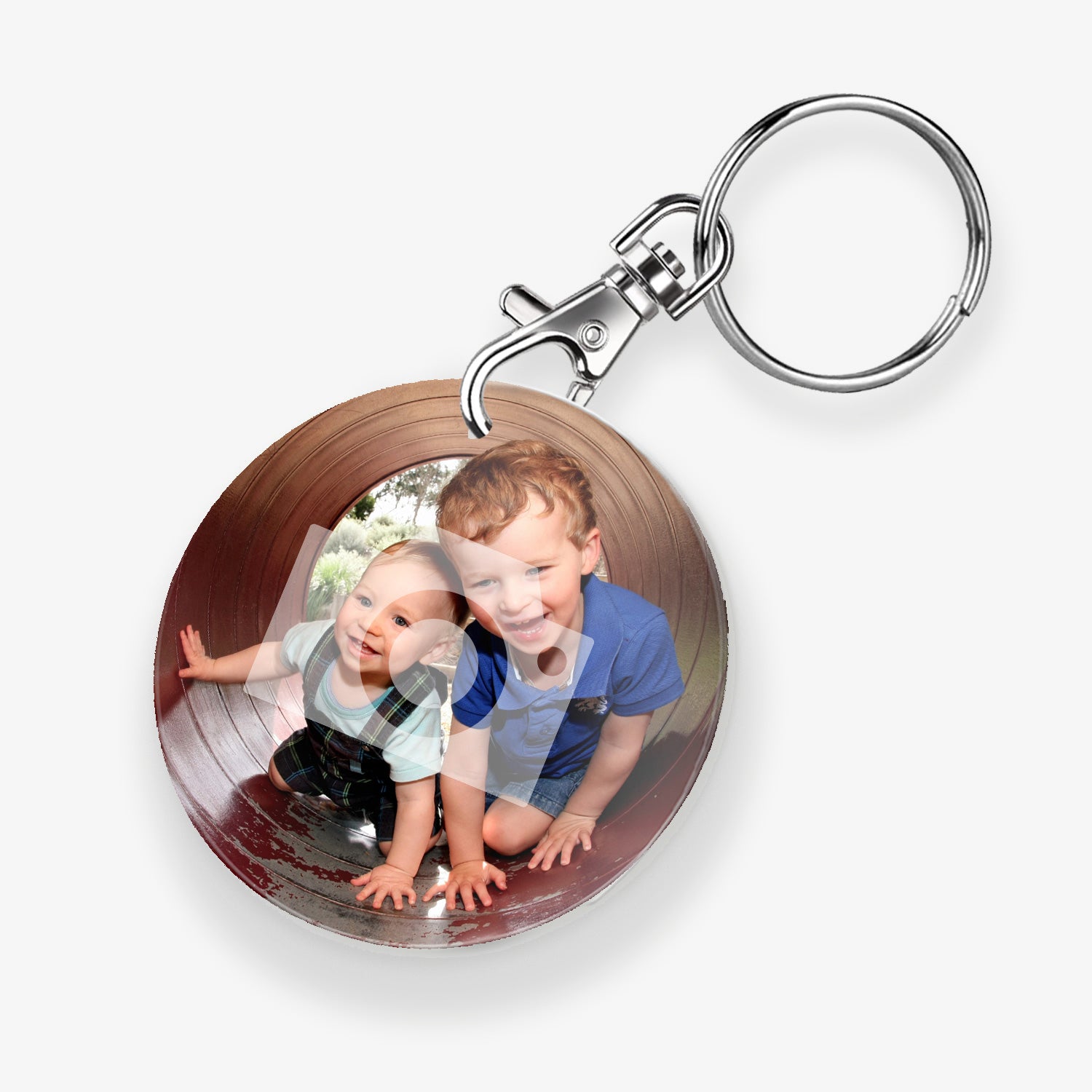 Personalised Photo Upload Circular Keyring