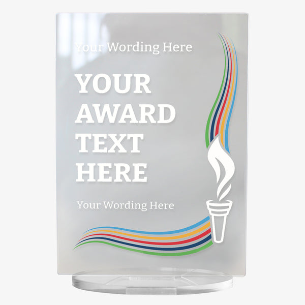 Personalised Sports Torch Plaque | Sports Awards and Prizes