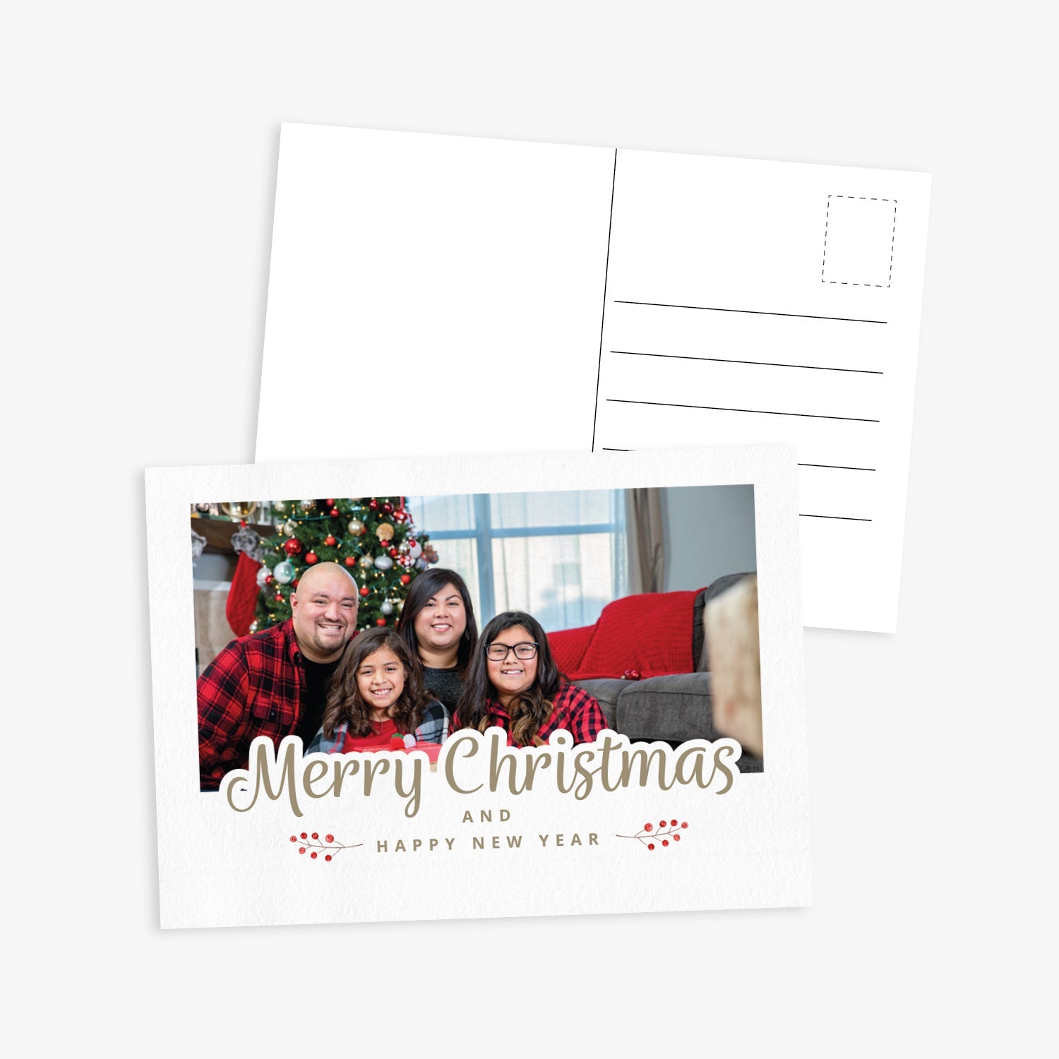 Personalised Christmas Photograph Postcard | A6 | Upload