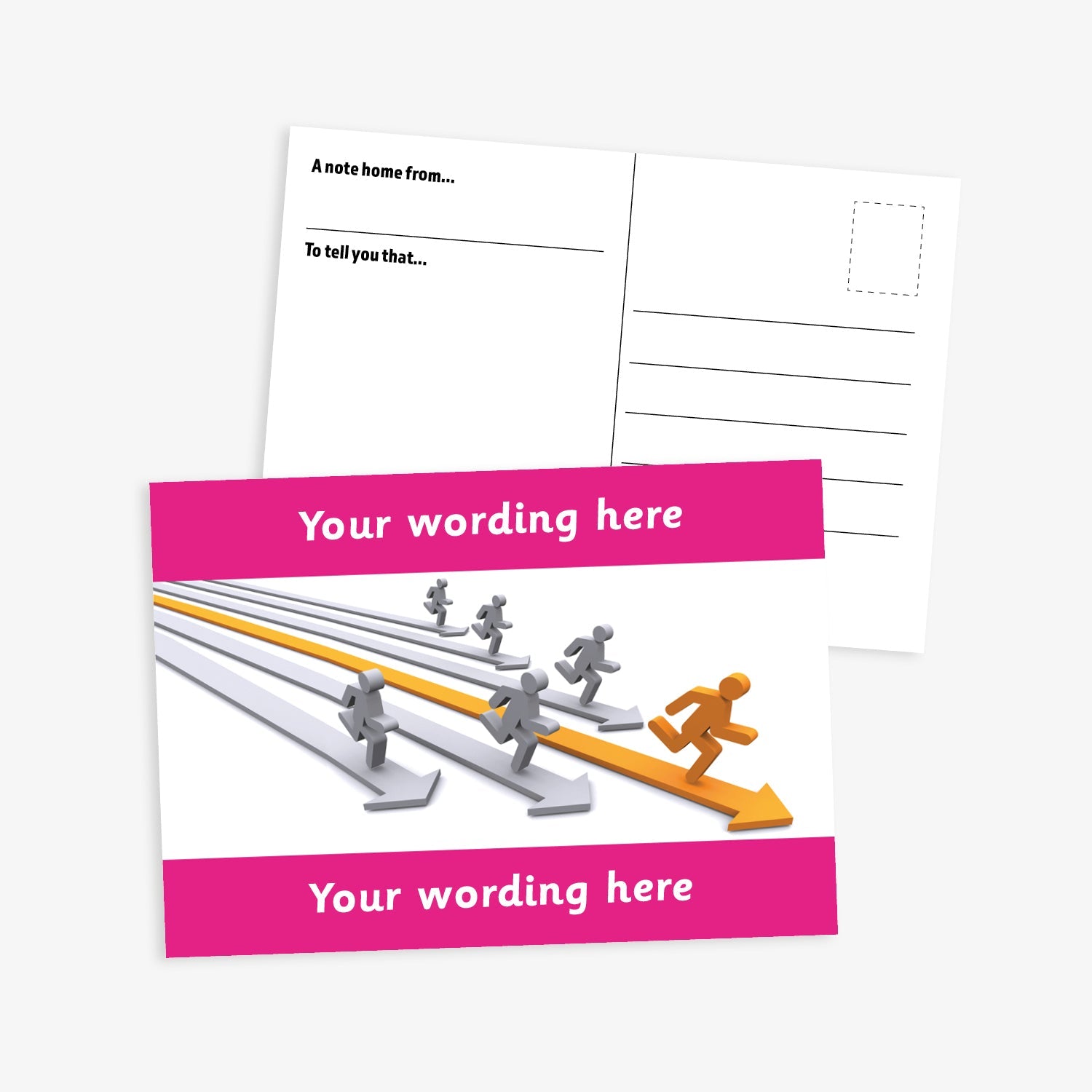 Personalised Achievement Postcard | A6 | Blue | Reward