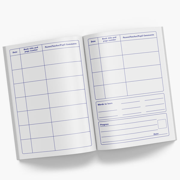 Personalised Reading Record Book | Children | 40 Pages