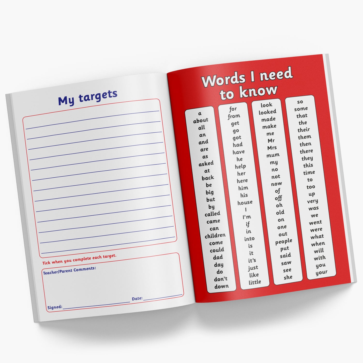 Personalised Reading Record Book | Children | 40 Pages