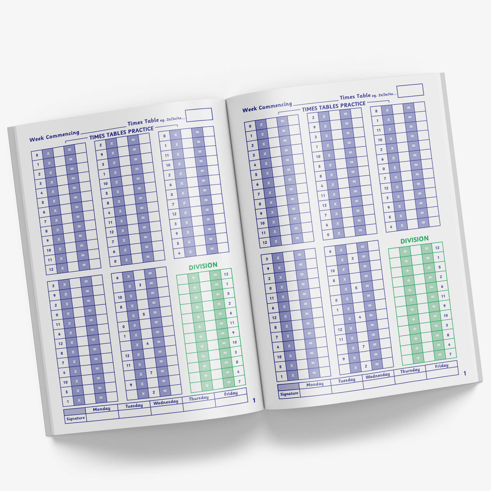 Times Tables Practice Book | A5 | Home learning/Schooling