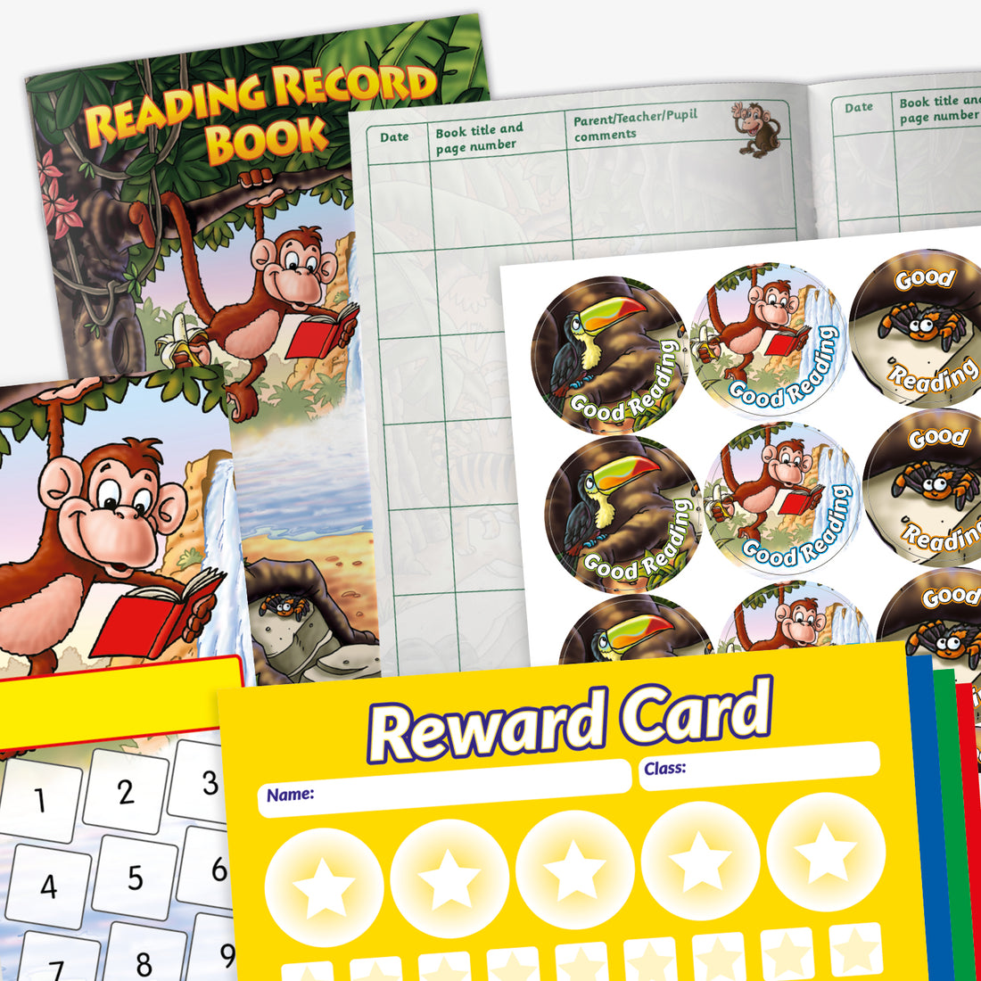 Reading Value Pack | Jungle | Includes 100 Record Books