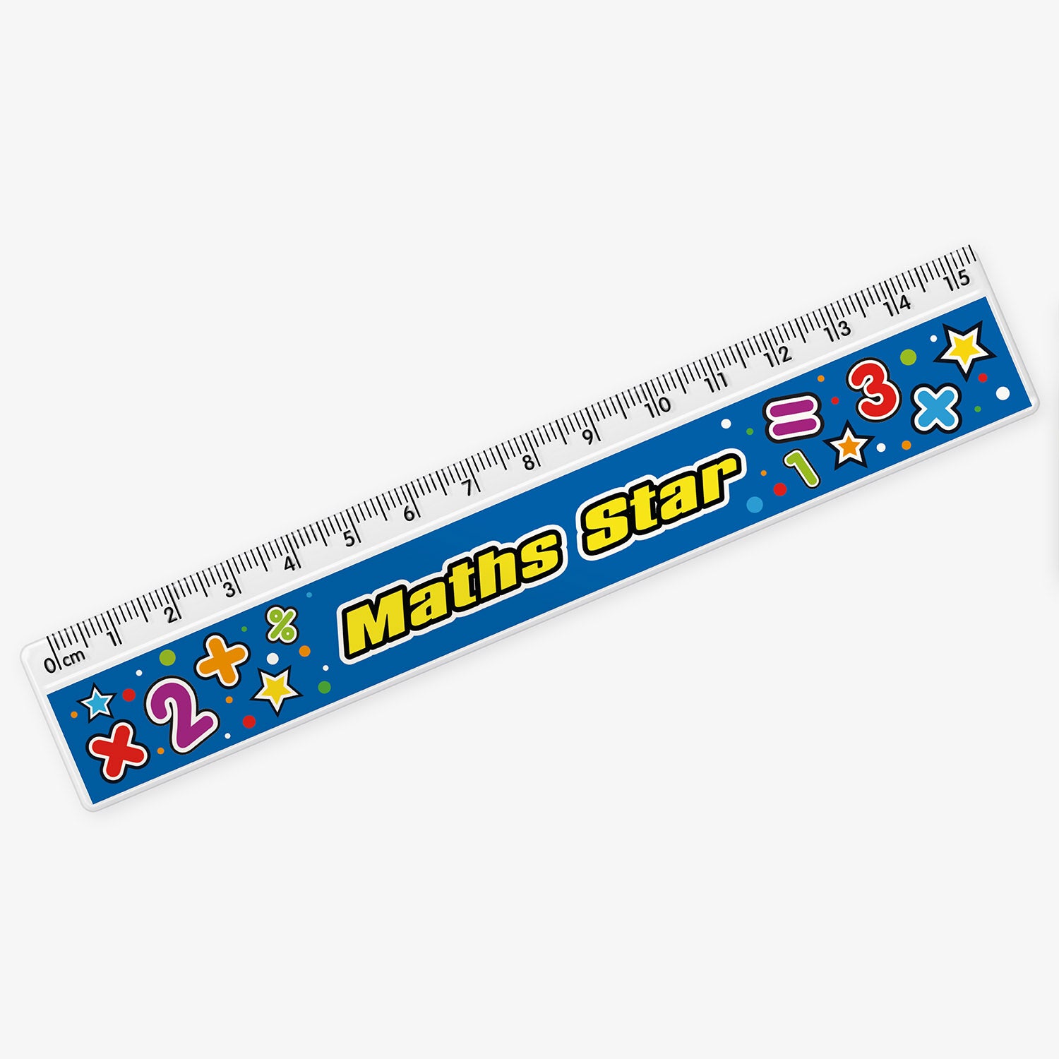 Maths Star Ruler | 15cm | Blue | Pupil Numeracy Reward