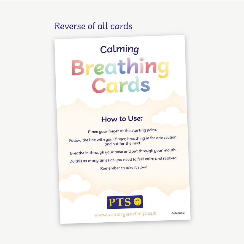 8 Finger Tracing Breathing Cards | A5 | Manage Anxiety