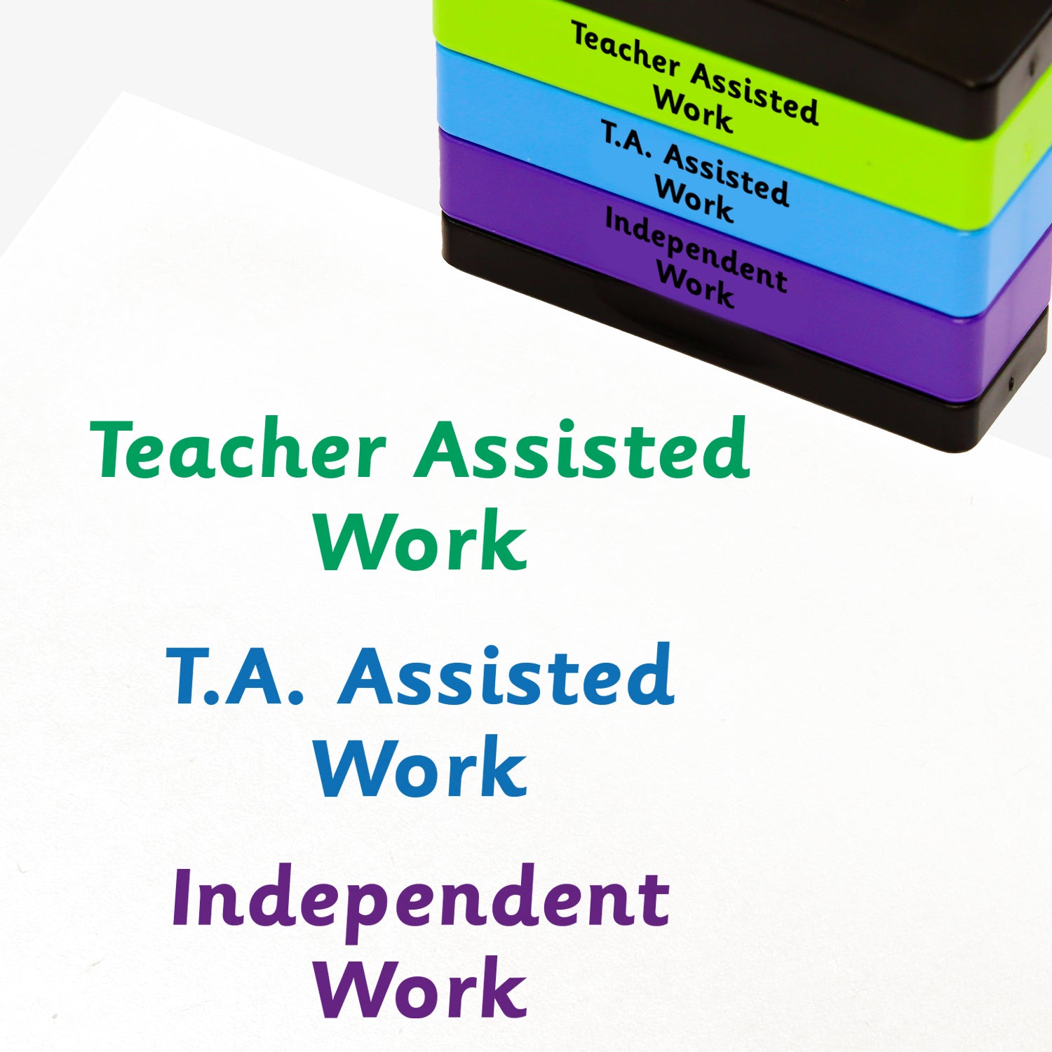 3 Assisted/ Independent Wording Stakz Stampers | 44 x 13mm