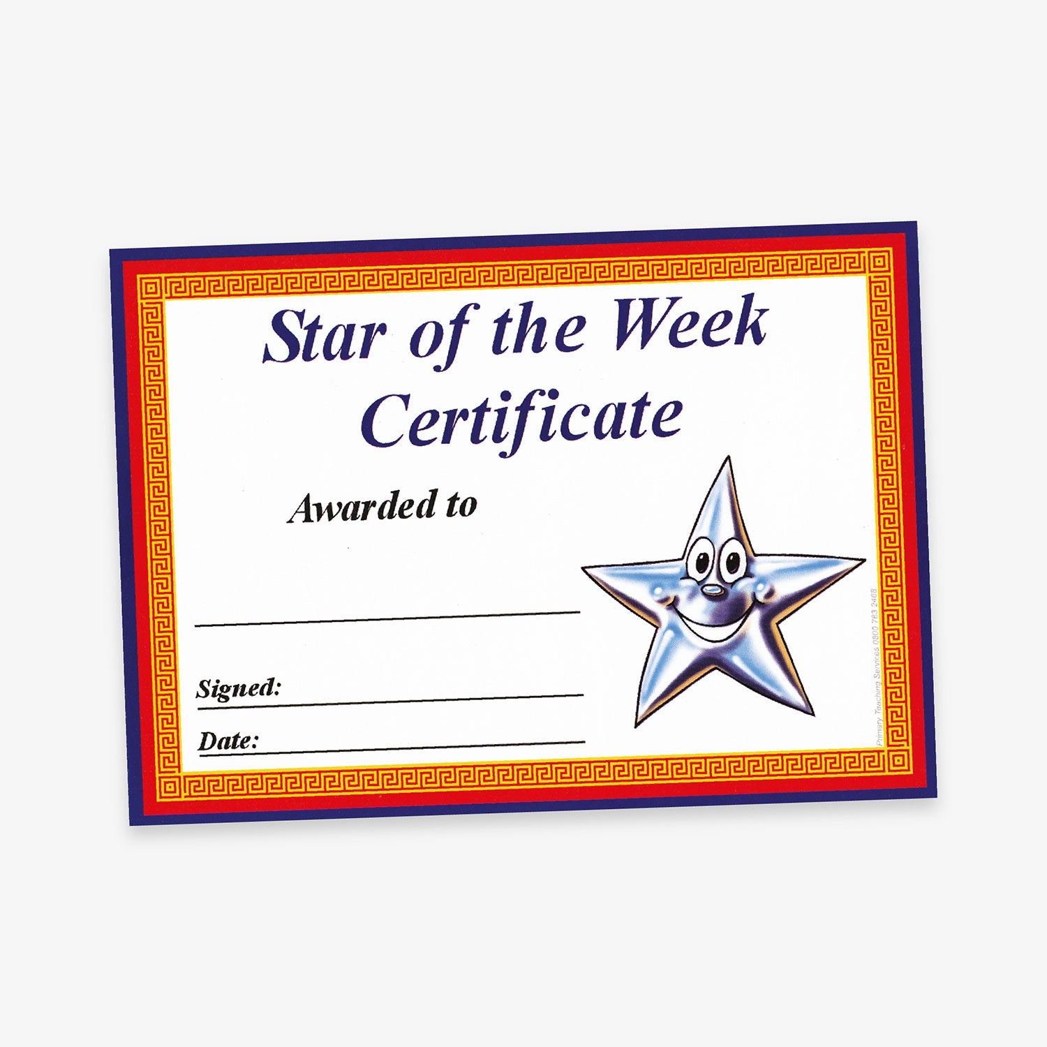 Certificate Star Borders Blue Frame And Golden Star Border Corner