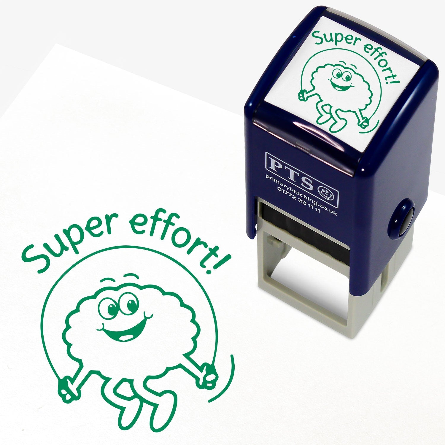 Super Effort Stamper | Green Ink | 25mm | Teacher Stamp