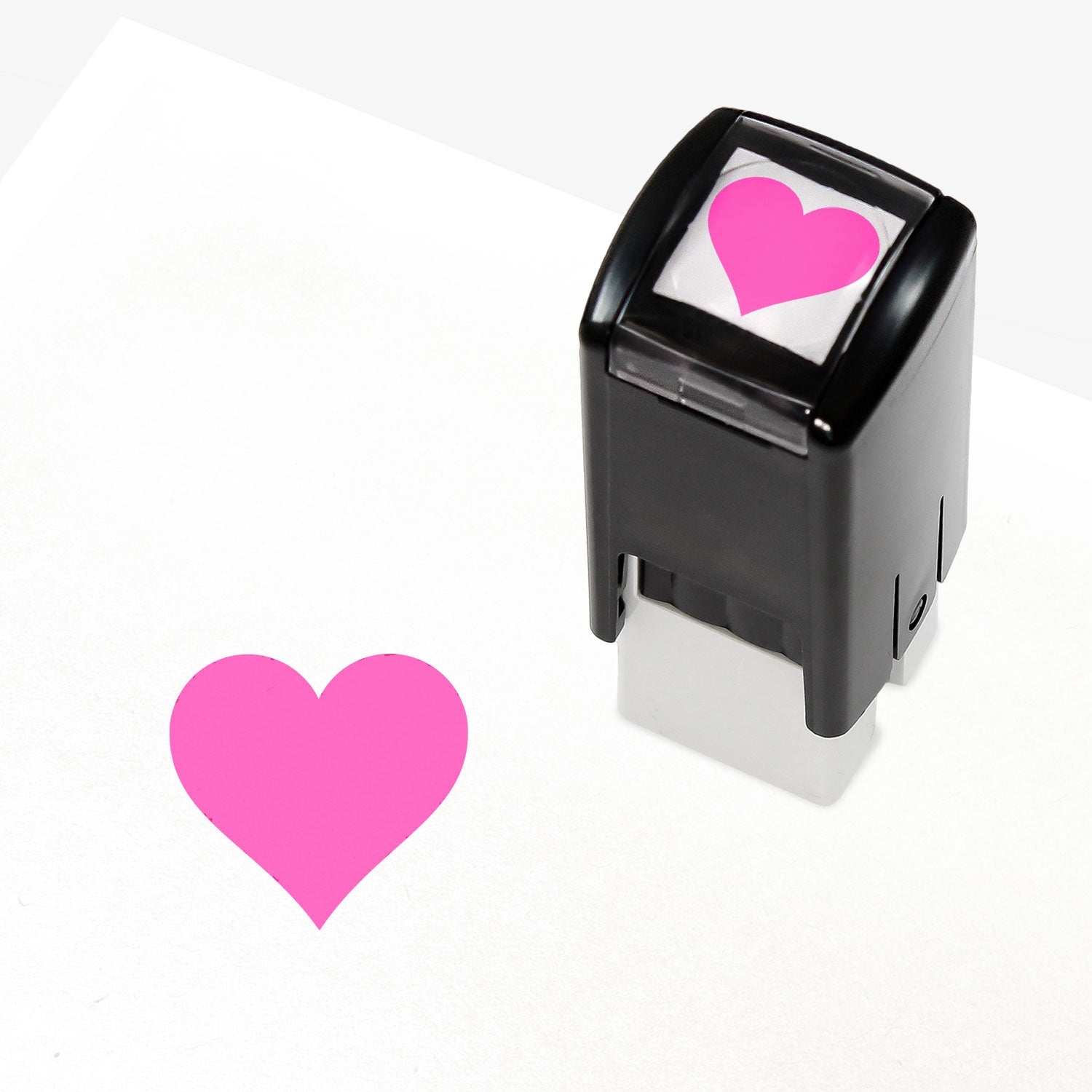 Heart Mini Stamp | Marking Stamper | 10mm | Pink Ink
