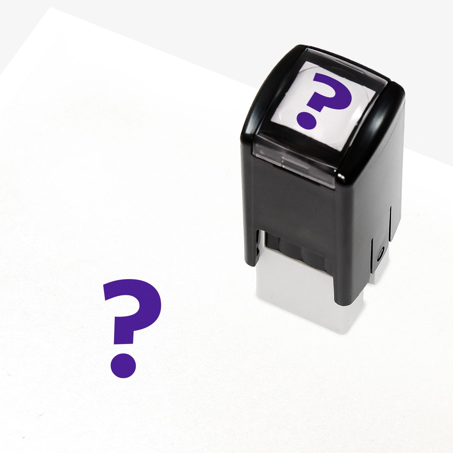 Question Mark Mini Stamp | Marking Stamper | 10mm | Purple