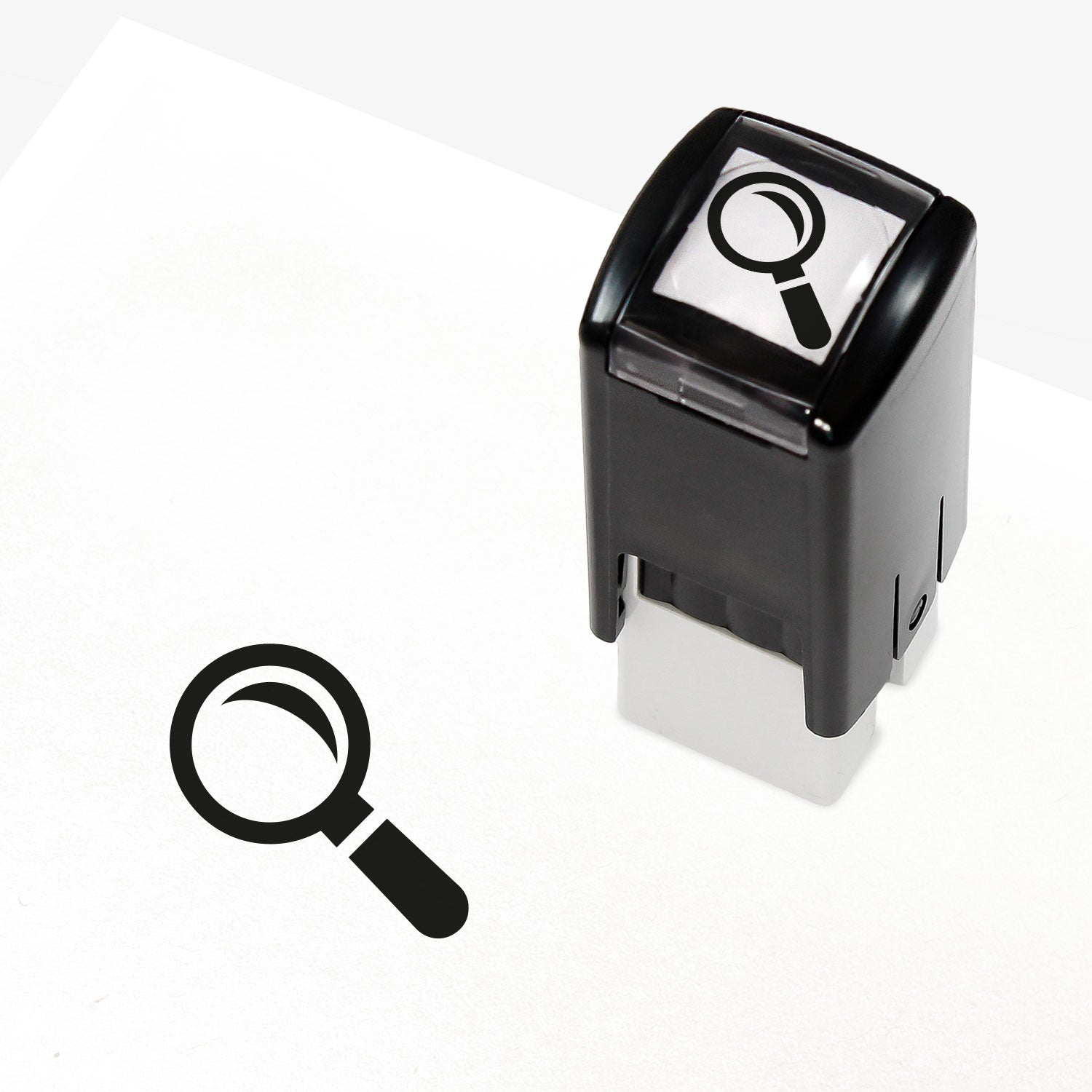 Magnifying Glass Mini Stamp | Marking Stamper | 10mm | Black