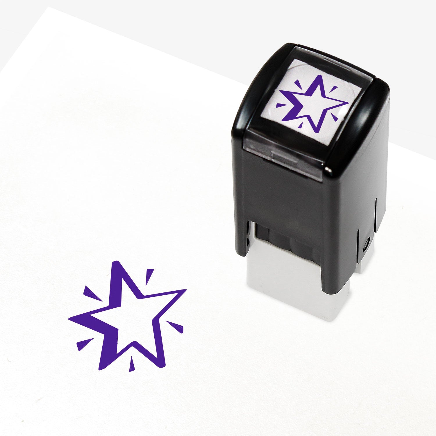 Star Mini Stamp | Marking Stamper | 10mm | Purple Ink