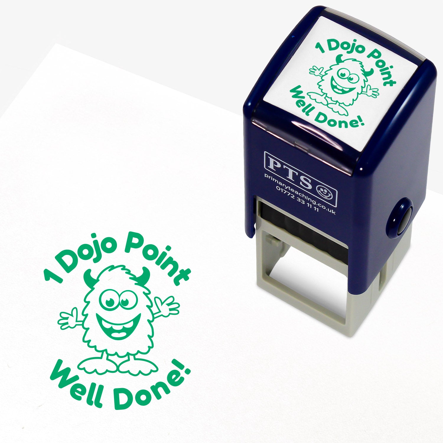 1 Dojo Point Well Done Stamper | 25mm | Green Ink | Marking