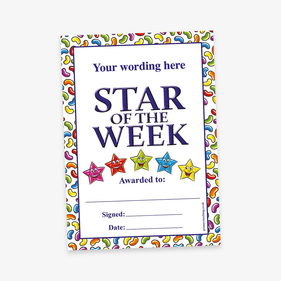 Star of the Week Certificates | Personalised Awards