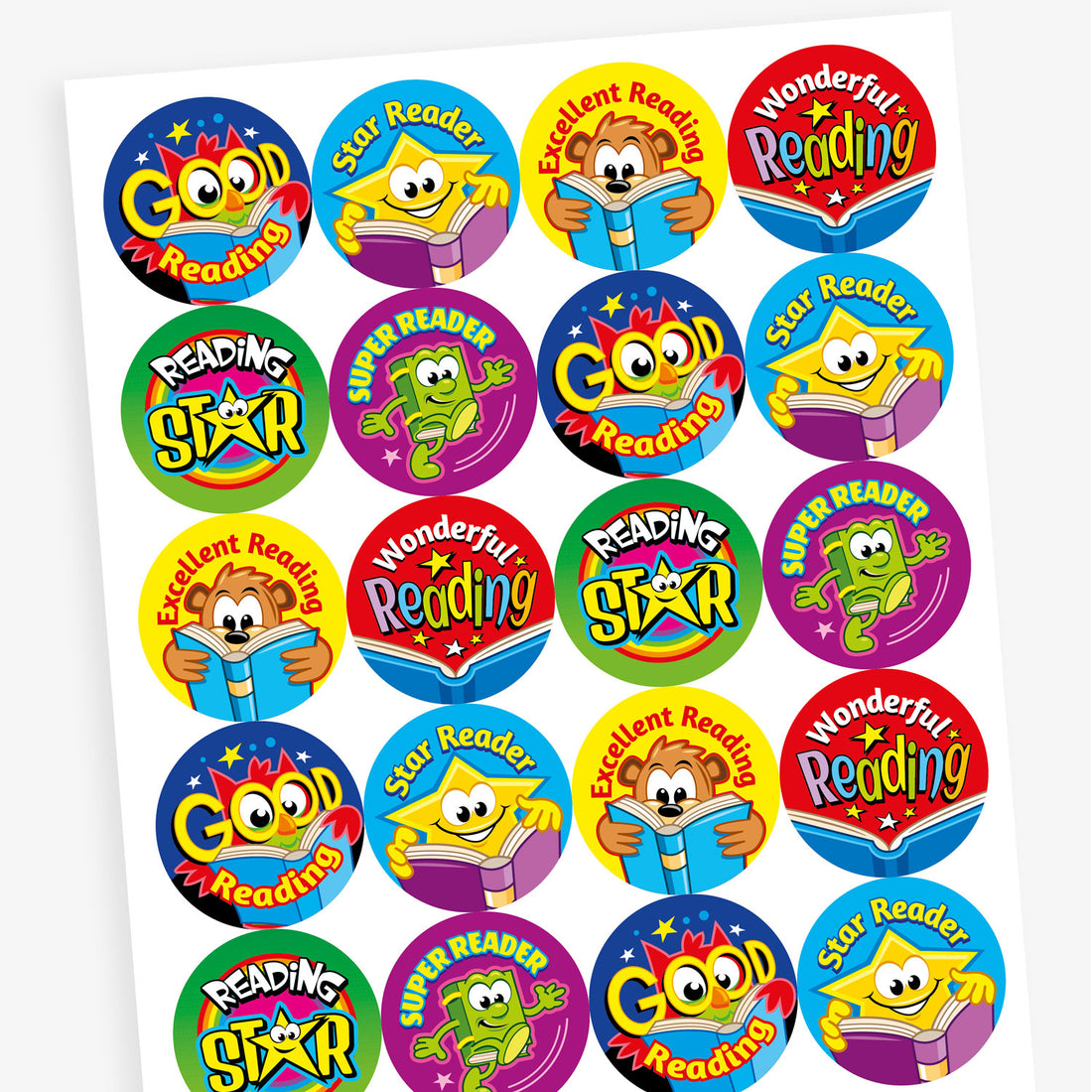 Reading Reward Stickers | 32mm | Choose Your Pack Size