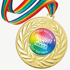10 Design Your Own Medals | Gold | Image/Logo Upload