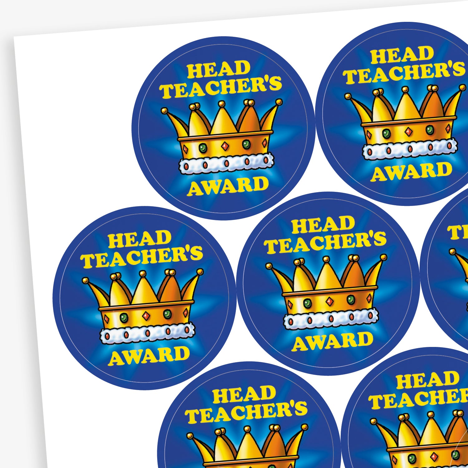 Head Teacher's Award Stickers | 37mm | Choose a Pack Size