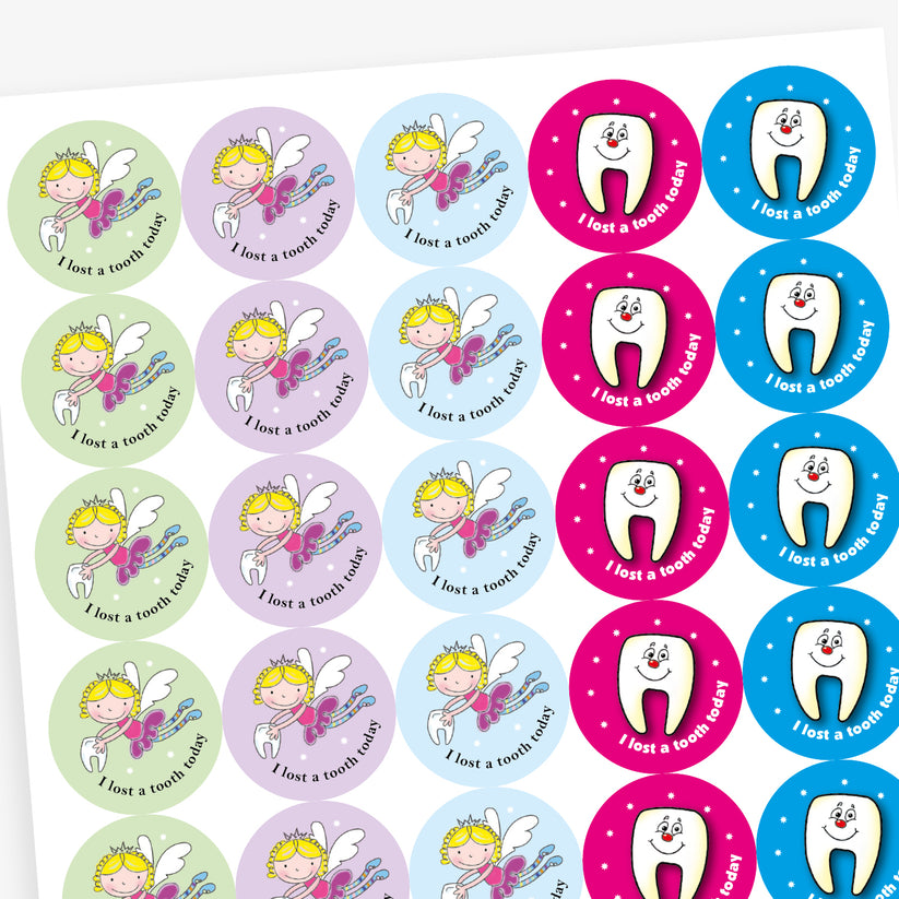 I Lost a Tooth Today Stickers | 37mm | 35 Stickers