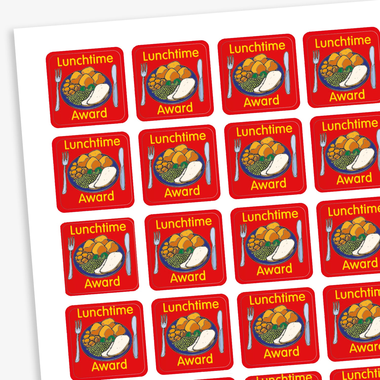 Lunchtime Award Stickers | 16mm | Choose Your Pack Size