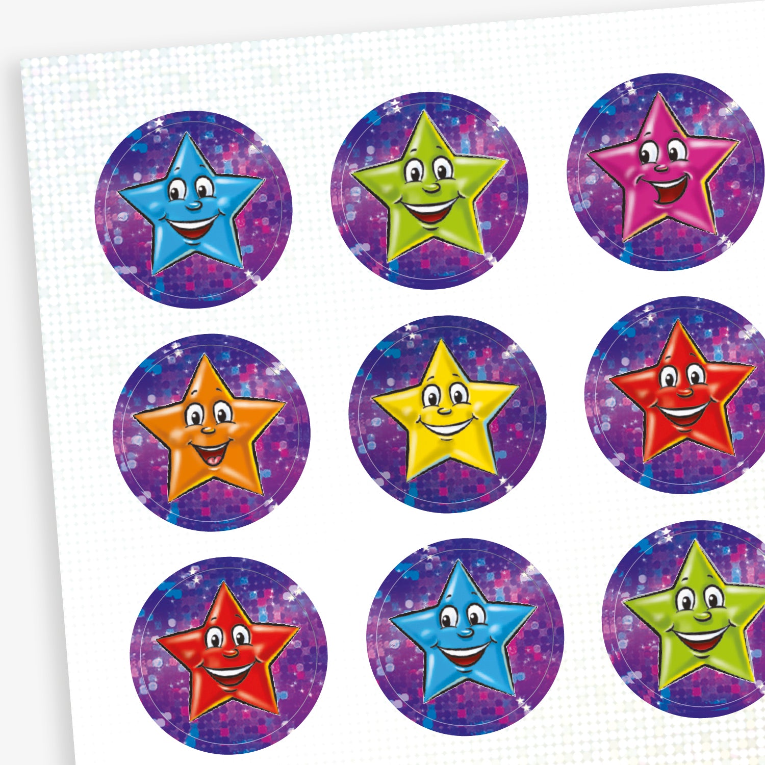 Holographic Star Stickers | 20mm | Choose Your Pack Size