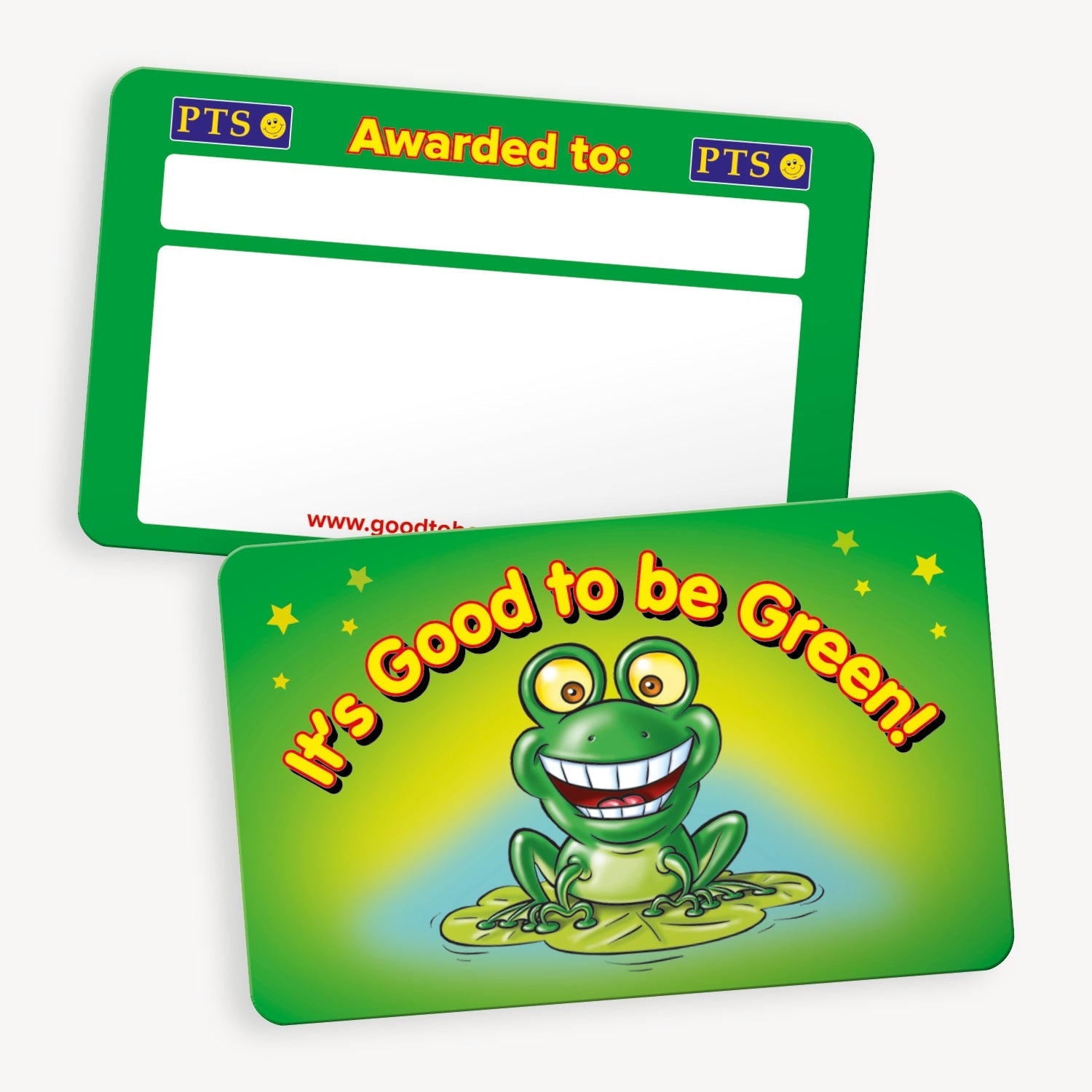 It's Good to be Green CertifiCARDs | 10 Cards | 86 x 54mm