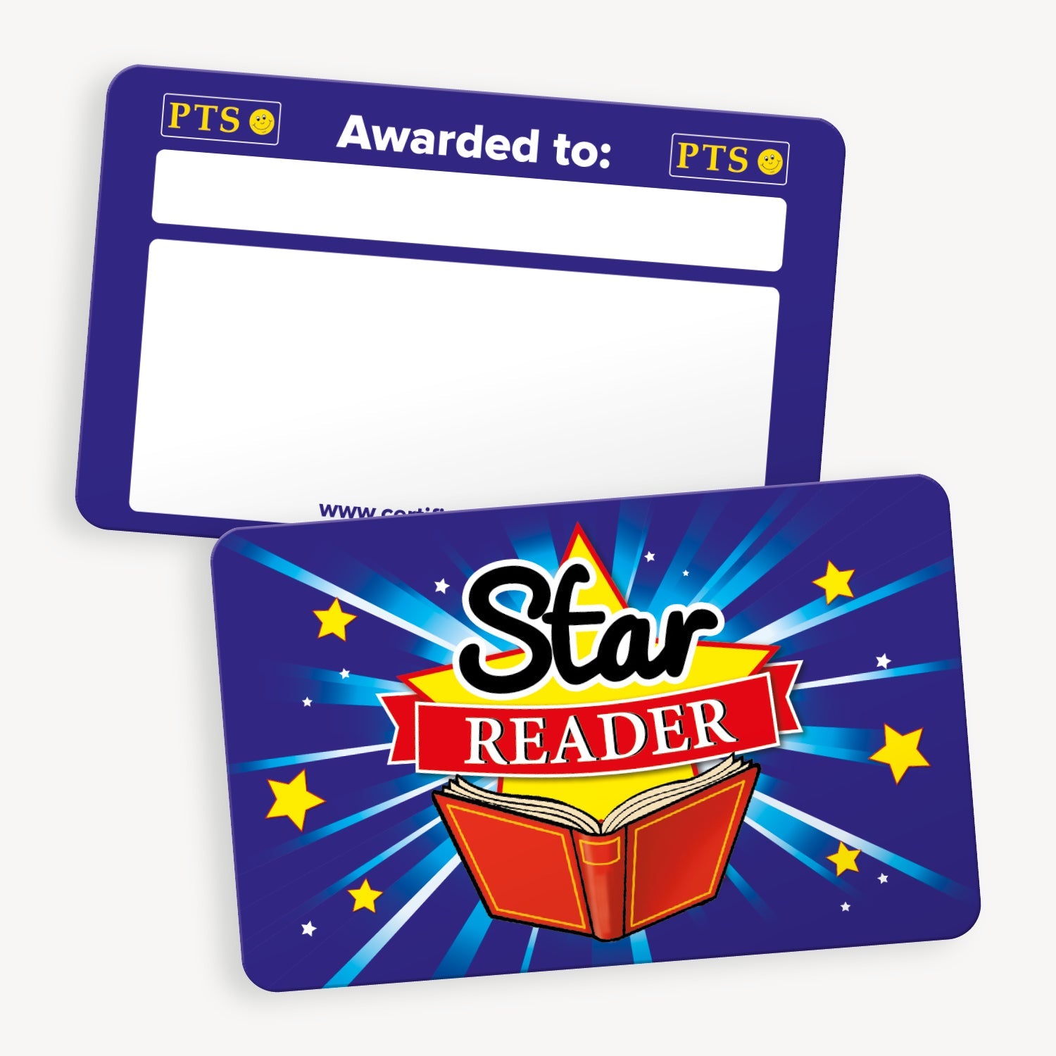 Star Reader CertifiCARDs | 10 Per Pack | 86mm x 54mm