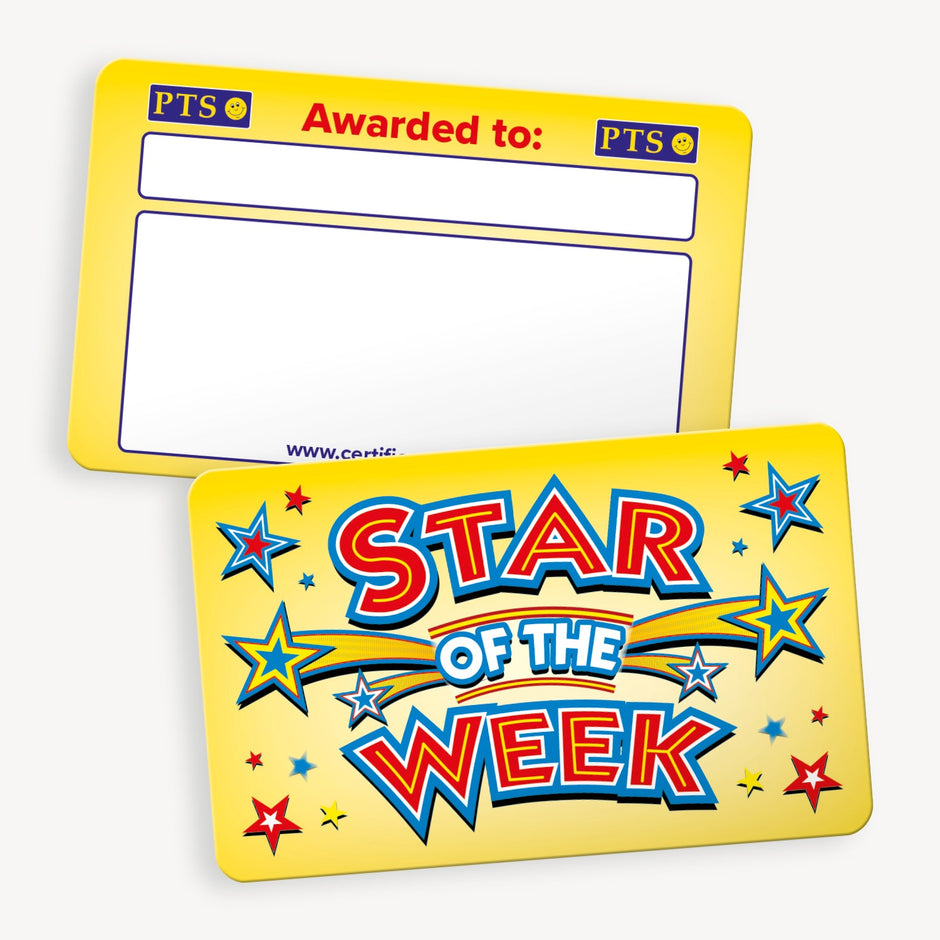Star of the Week Certificates | Personalised Awards