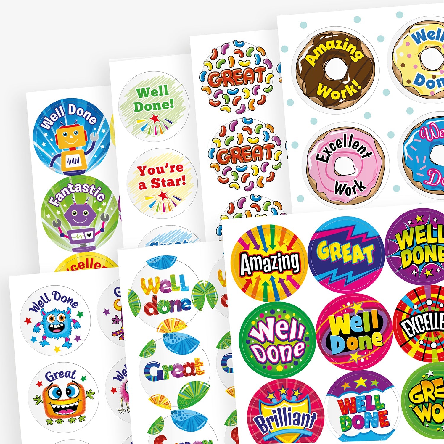 Scented Stickers Value Pack | 200 Stickers | Home Learning