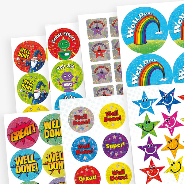 Holographic and Metallic | Stickers Value Pack | x 440